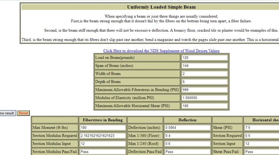dead load deflection – Wood Engineering