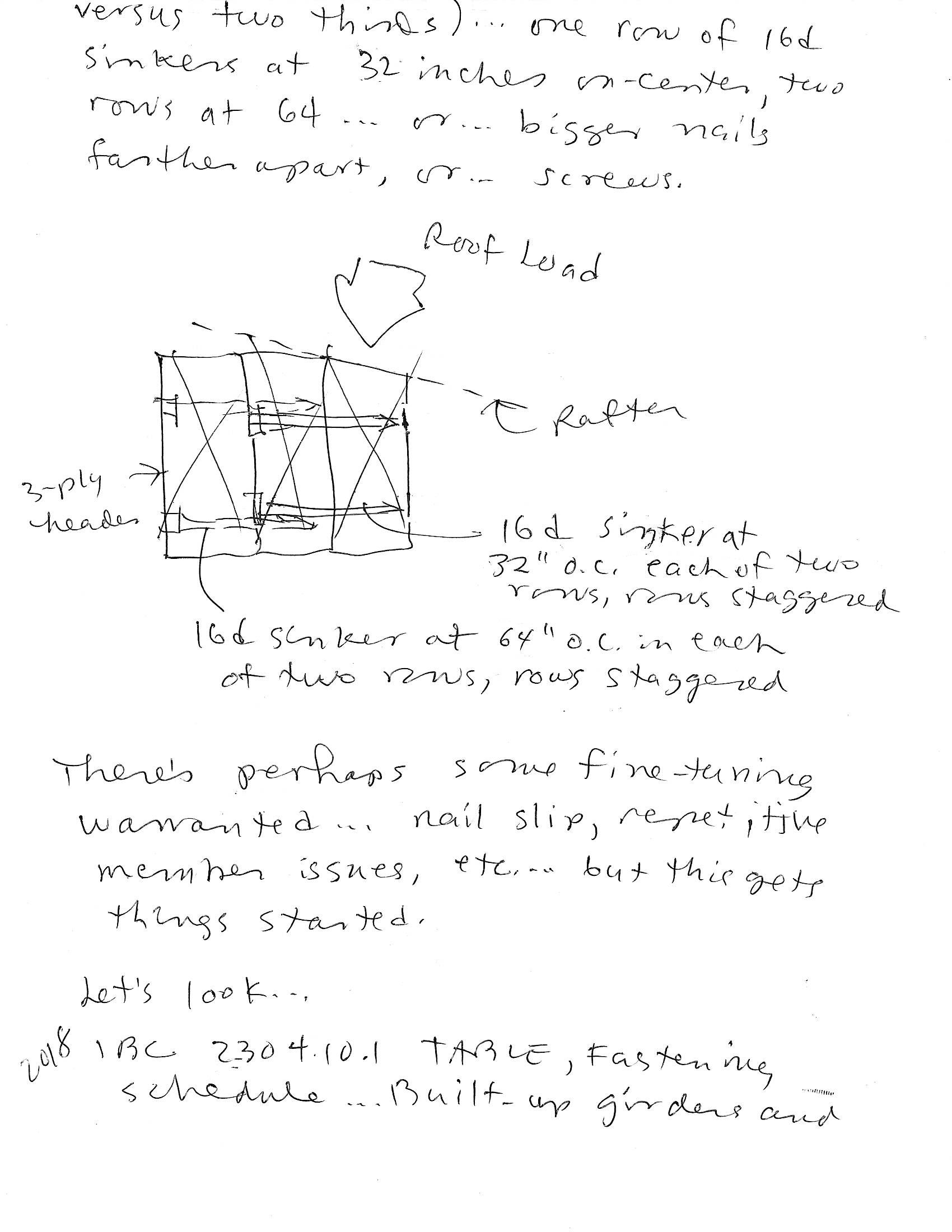 nail laminating the multi-ply header – Wood Engineering