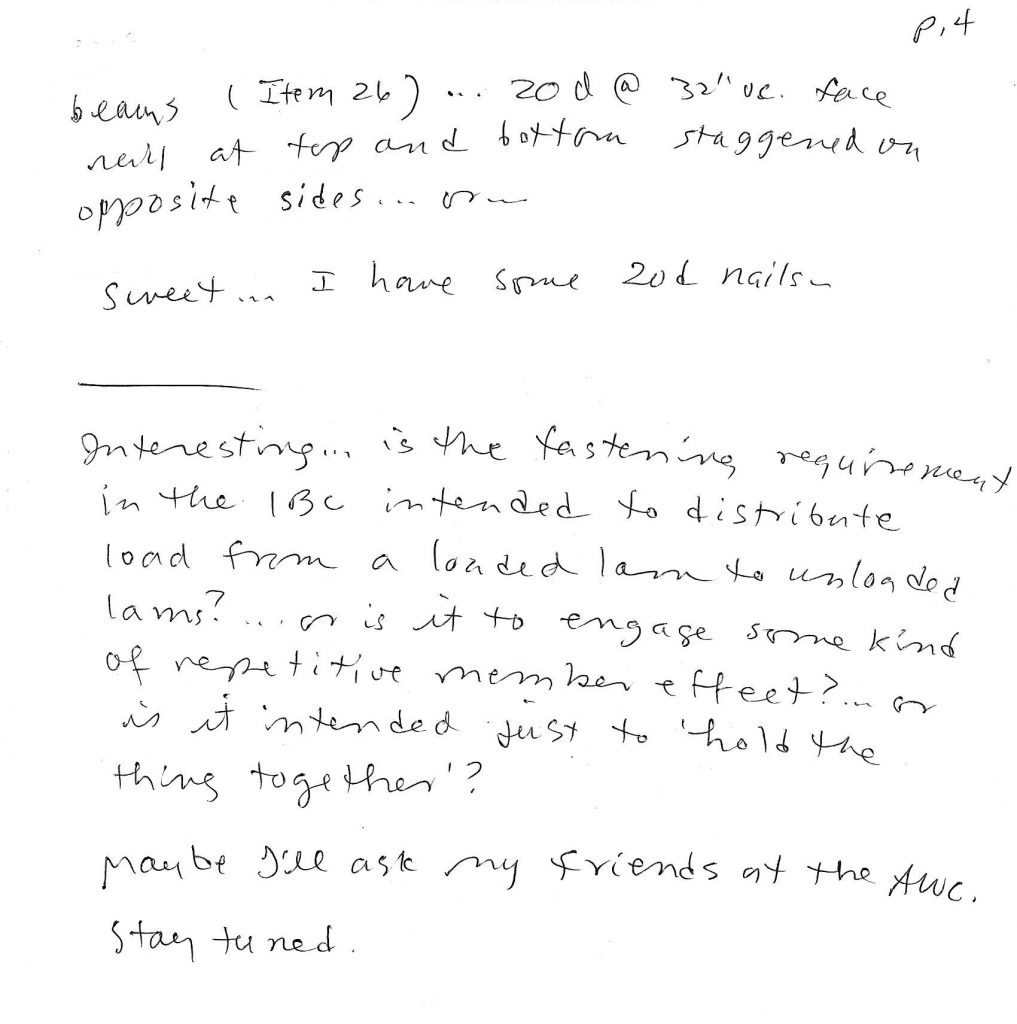 nail laminating the multi-ply header – Wood Engineering